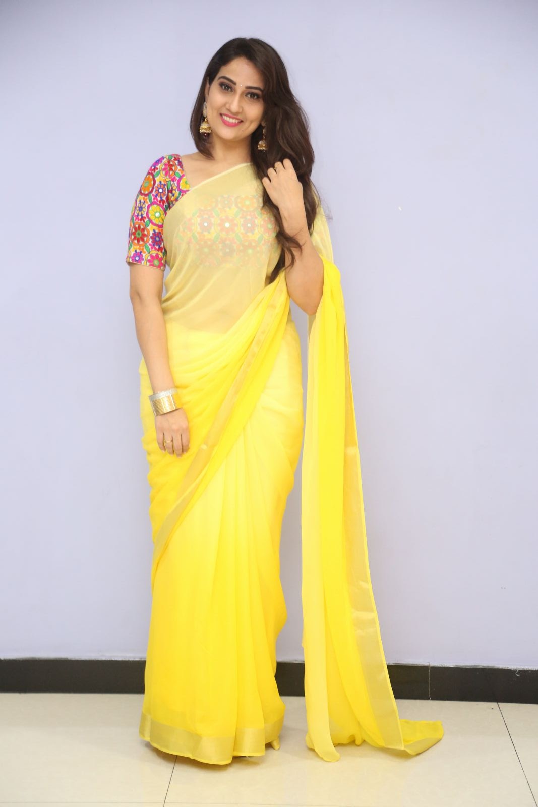 Anchor Manjusha latest dazzling photos gallery