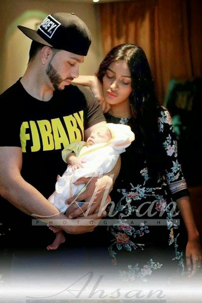 Mathira Latest Photo-shoot with her Newly Baby Born and Husband ~ She9 ...