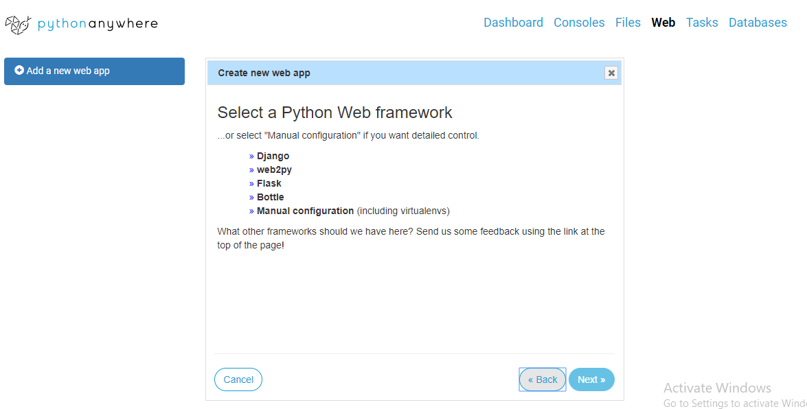 Software Development Practice II : Cloud : Pythonanywhere !! Host, run, and code Python in the cloud
