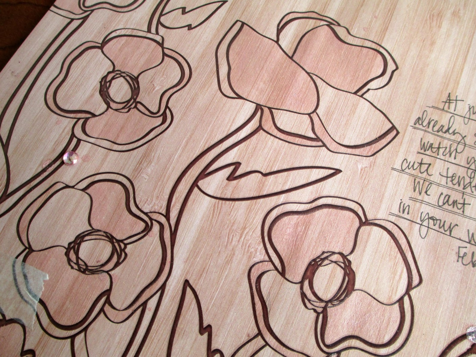 Precocious Paper: Hello Sweet Girl - DCWV Good Wood Stack