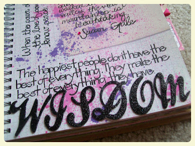 A Crafty Island Girl: Smashbook: Words of Wisdom