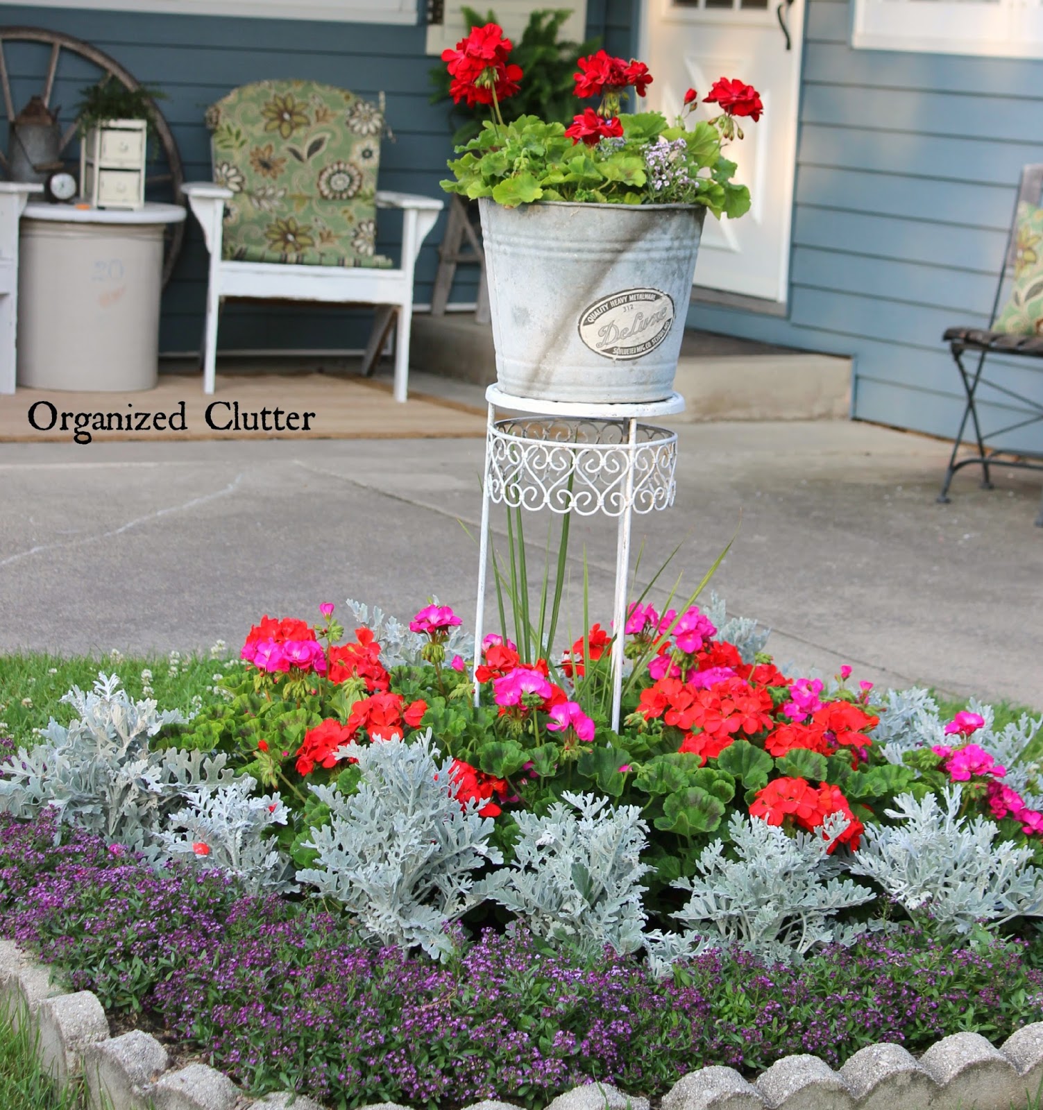 Adding Vertical Interest In A Small Garden - Organized Clutter