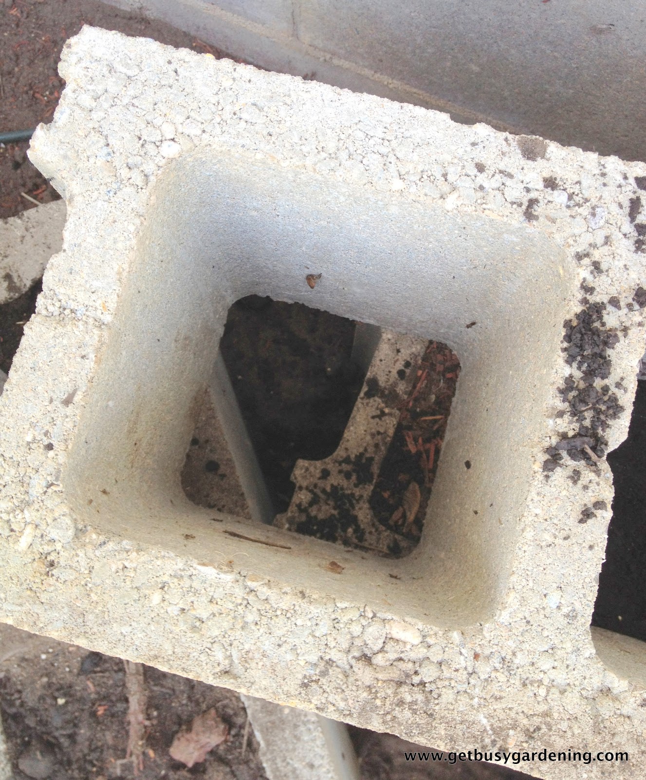 Building a Concrete Block Planter - Get Busy Gardening