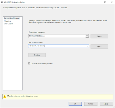 Realized Design: EXASOL - Using SSIS to load our Data Warehouse
