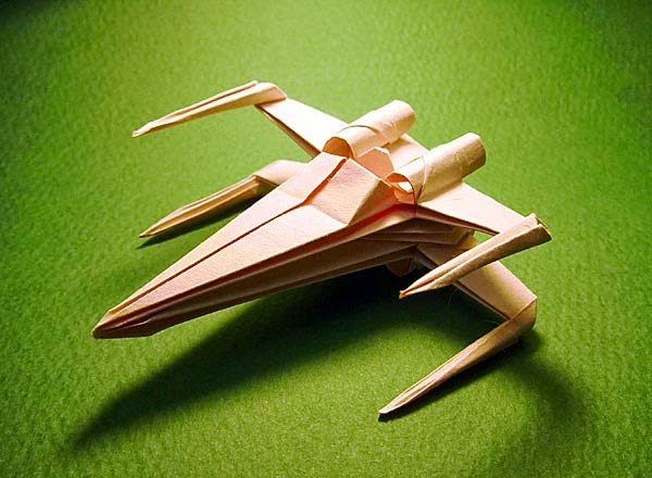 origami x wing ~ origami instructions art and craft ideas