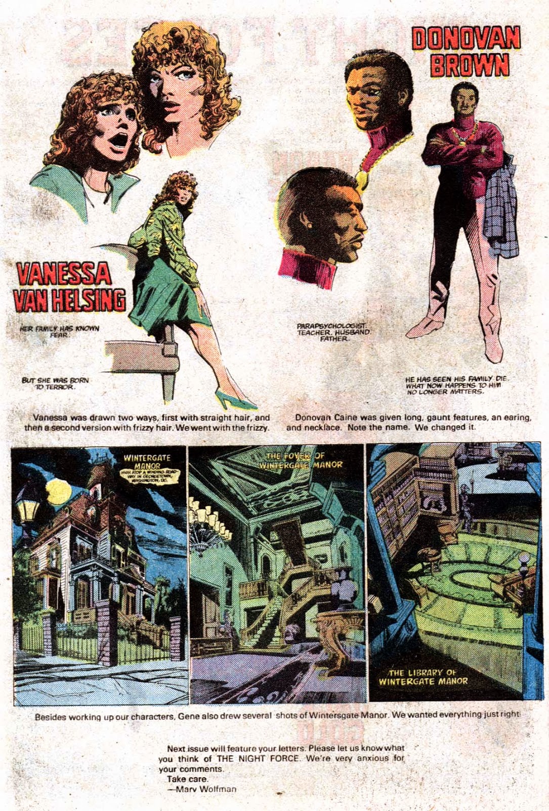 DC Comics of the 1980s: 1982 - Night Force Facts