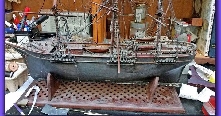Maritime Model Museum: WHALING SHIP CIRCA 1862