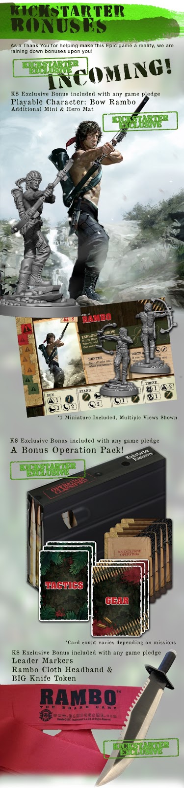 Tabletop Fix: Everything Epic Games - Rambo the Board Game Kickstarter