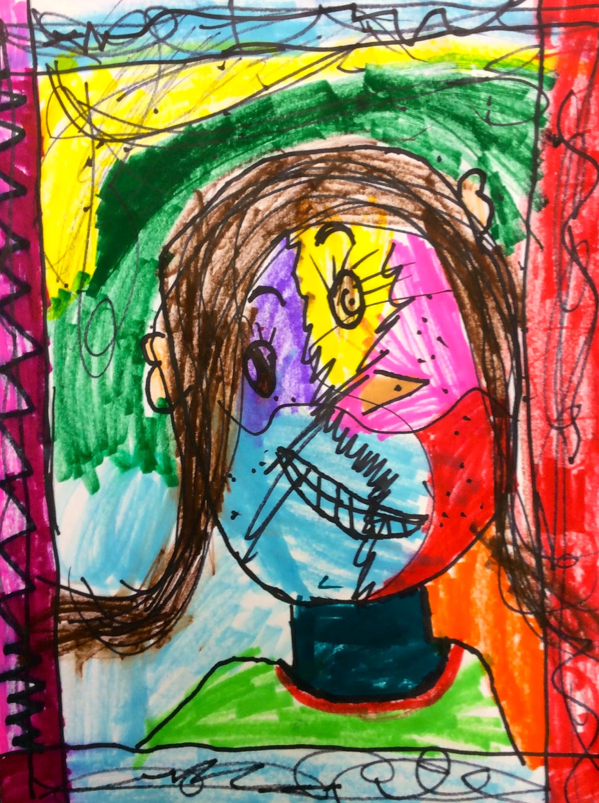 Ms. Curry's Art Room : 1st Grade Abstract Picasso Faces