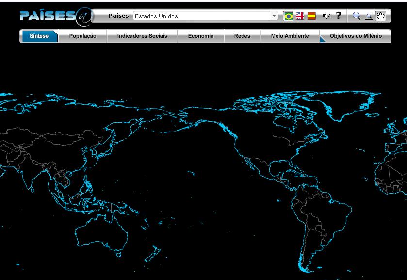 Contornos - Educação e Pesquisa: IBGE lança mapa-múndi interativo