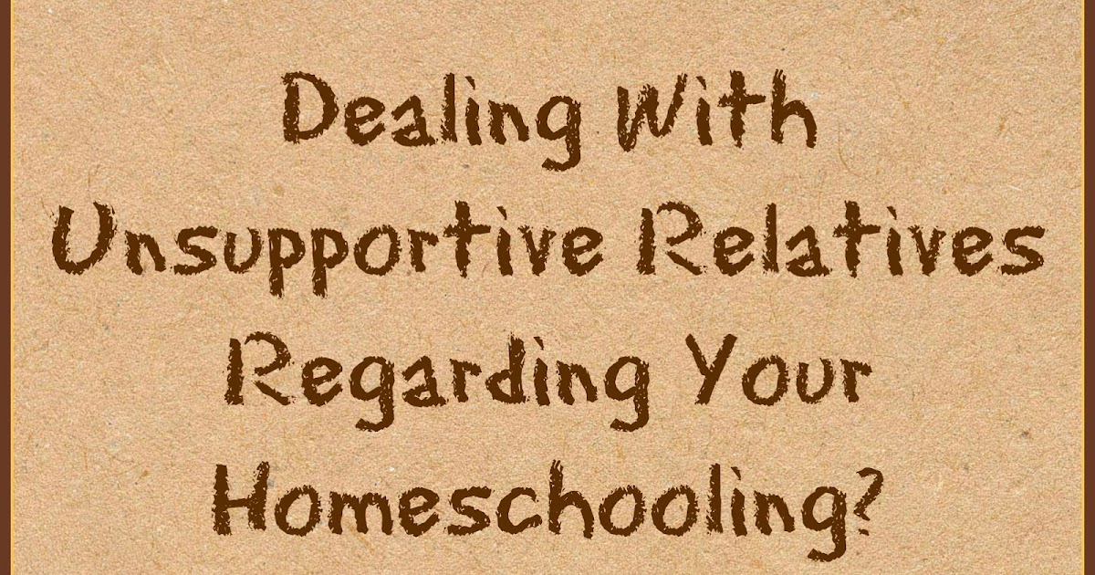 Life at Rossmont: Dealing With Unsupportive Relatives Regarding Your ...