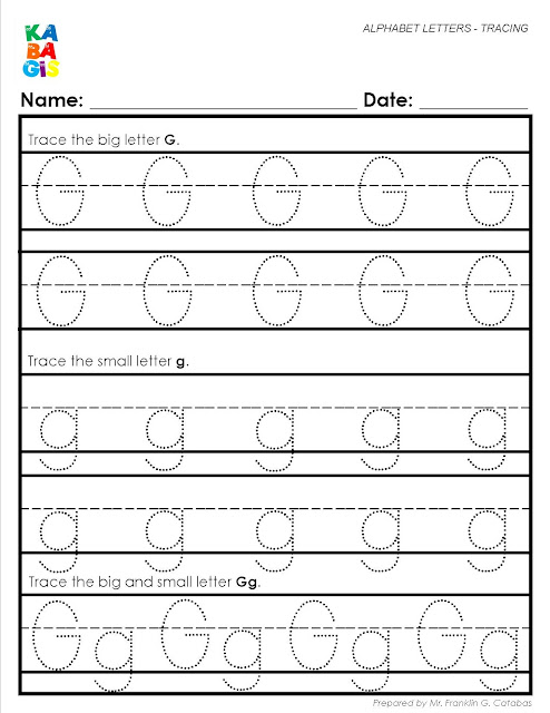 Kabagis: Alphabet Letters - Tracing A - Z