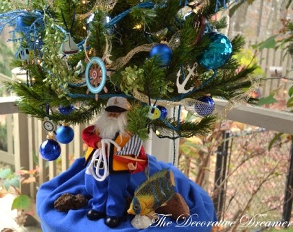 A Beautiful Nautical Christmas Tree in Blue
