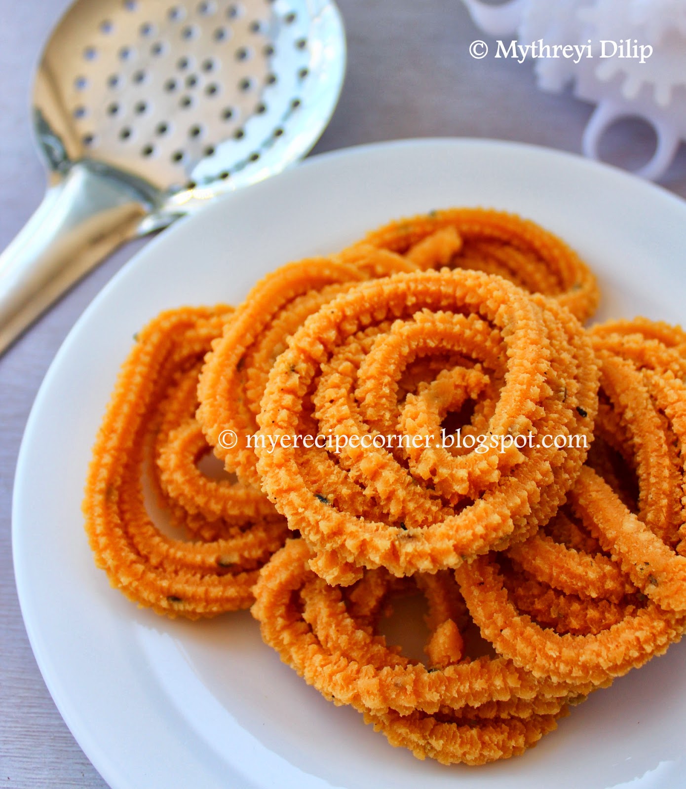 Mye's Kitchen: Mullu Murukku - Diwali Snack Recipes