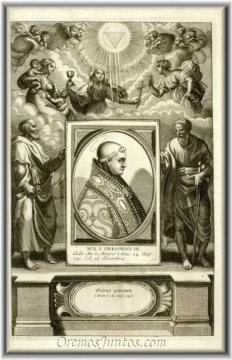 Vidas Santas: San Gregorio III, Papa