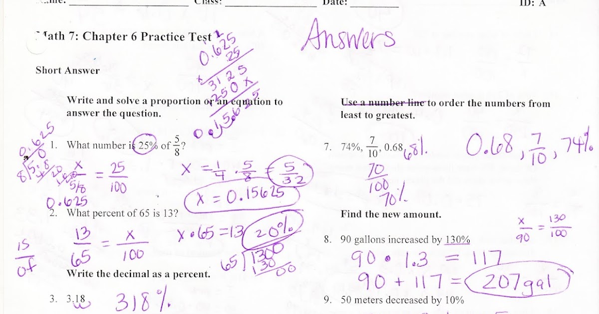 Ms. Jean's Classroom Blog: Chapter 6 Practice Test Answers