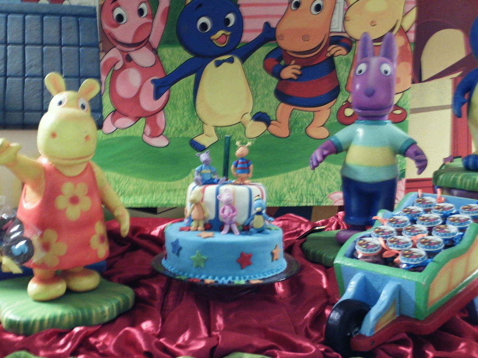 Recriando Festas: Bolo Backyardigans