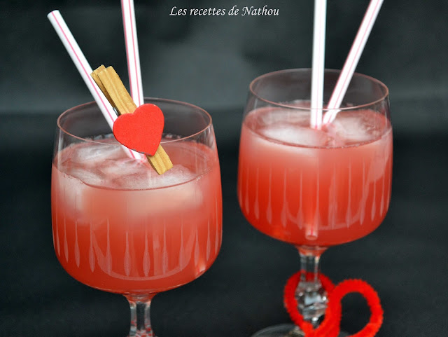 Ma cuisine au fil de mes idées...: Cocktail rouge passion "Saint-Valentin"