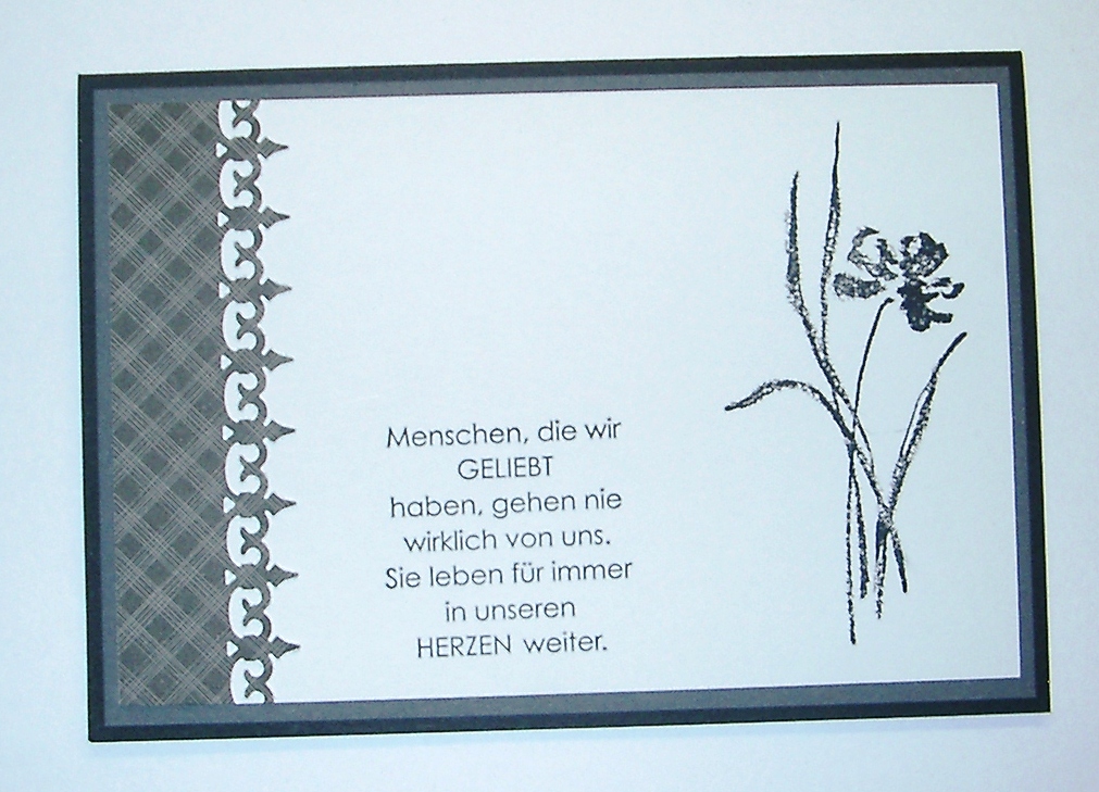 Stempelfapi: Trauerkarten