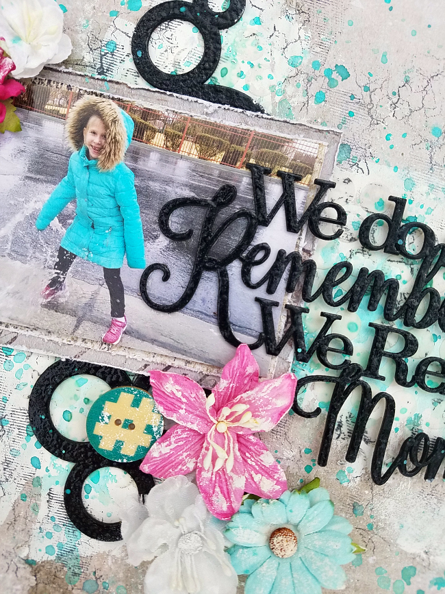 Blue Fern Studios: February Scrapbook Page Inspiration by Kris Berc