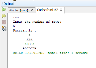 Alphabet Pyramid Java :) - PROGRAMMING