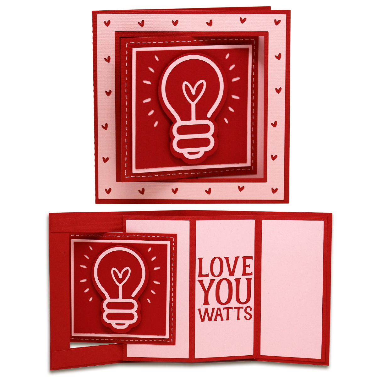 Valentine's Day Window Lever Cards | Bits of Paper
