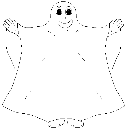 IMAGINI de colorat cu FANTOME - Halloween :: Fise de lucru - gradinita ...