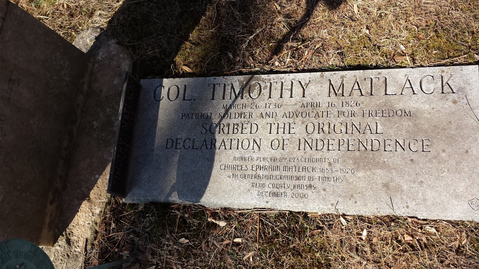 The Matt Ward History Experience : Timothy Matlack's Grave
