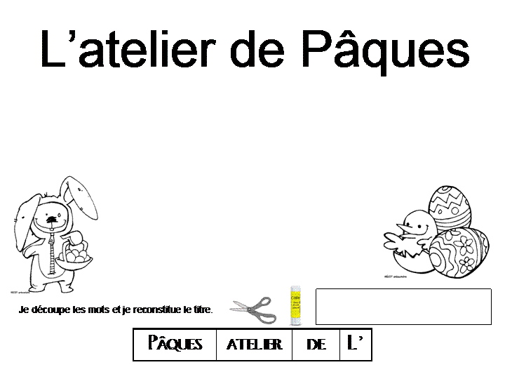 Maternelle: L’atelier de Pâques par Friederike Rave et Bruno Hächler ...