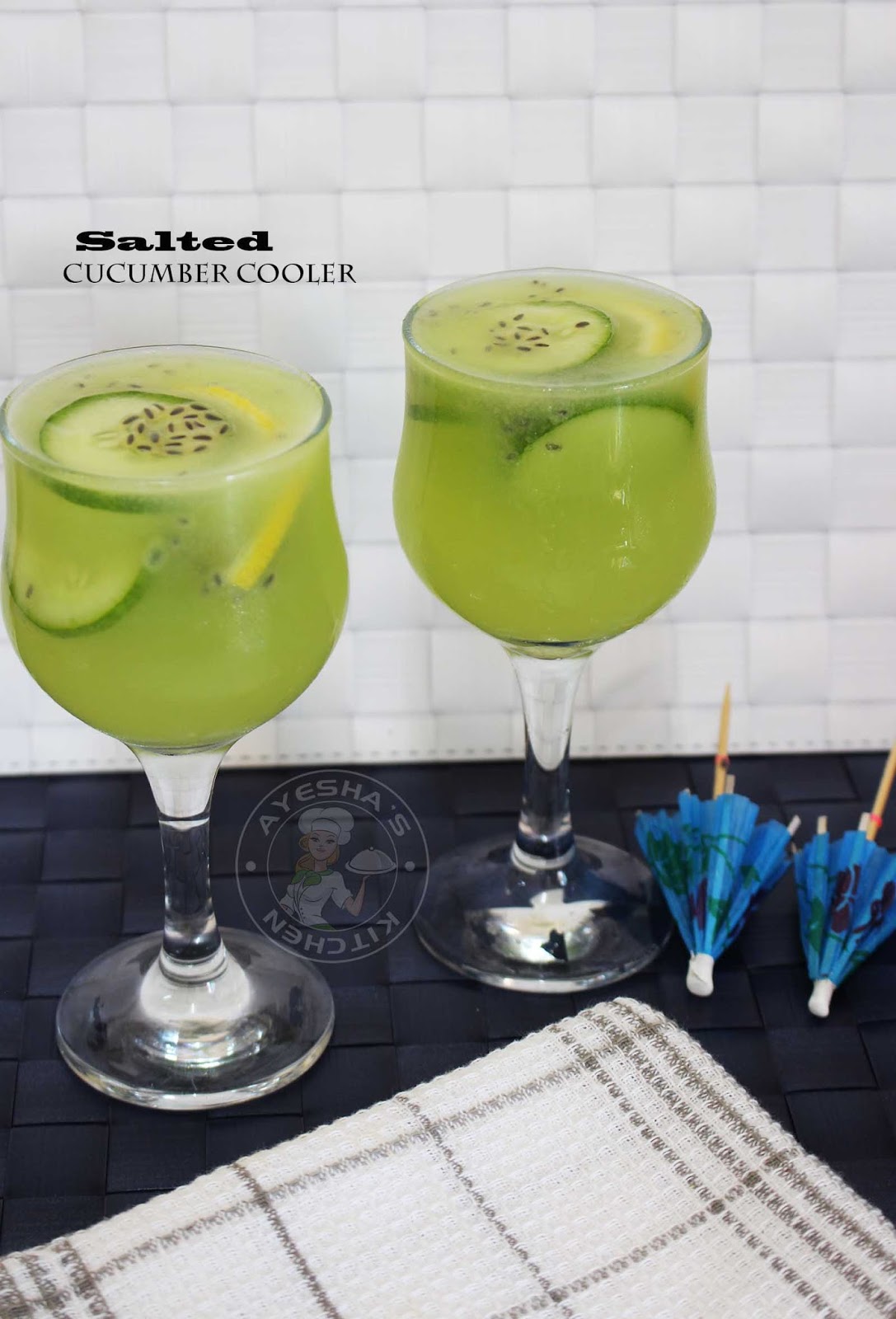 CUCUMBER DRINK RECIPES - SALTED CUCUMBER LIME COOLER