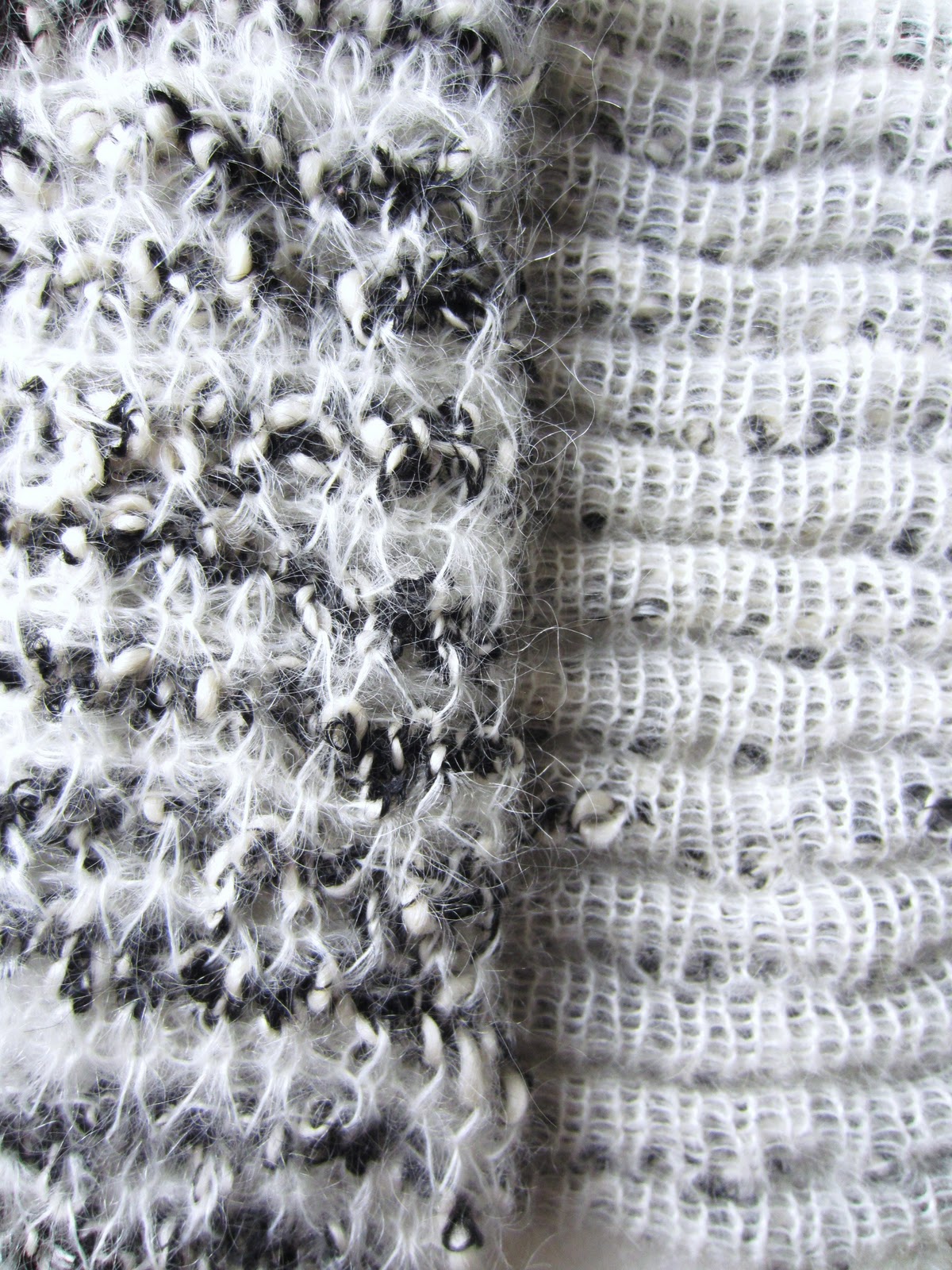 AS GOOD AS KNIT GETS: Larger and further developed knitted samples...