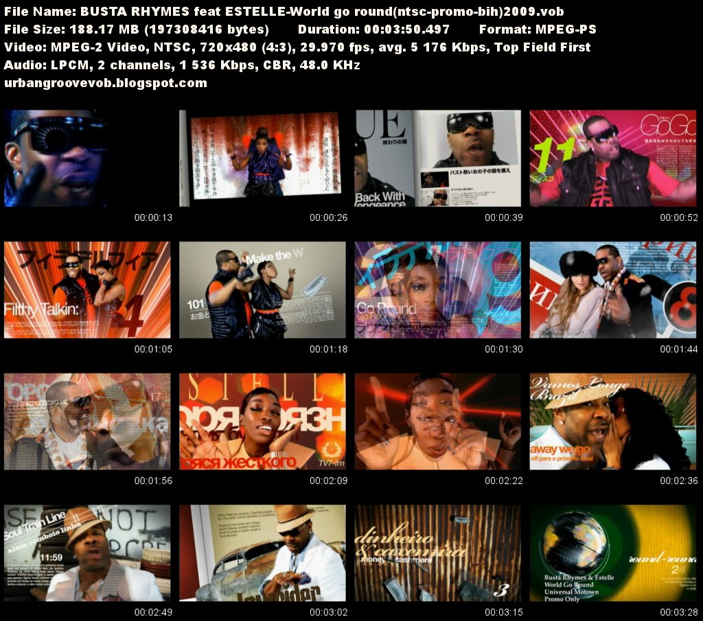 Urban Groove Vob Collection: Busta Rhymes feat Estelle - World Go Round ...