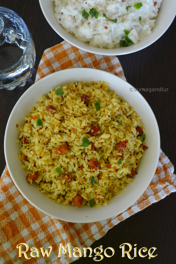 Veggie Platter: Raw Mango Rice / Maavinikaayi Chitranna