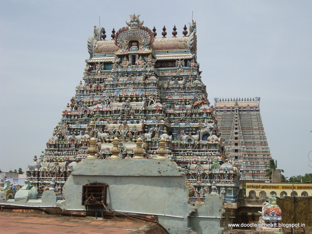 DOODLE@BLOG: Sri Rangam Temple - From my eyes