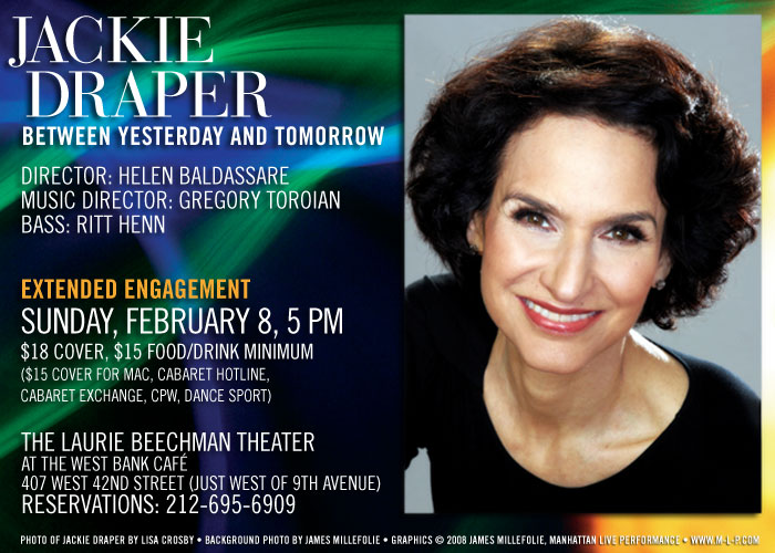 Cabaret Month: Jackie Draper and MORE!