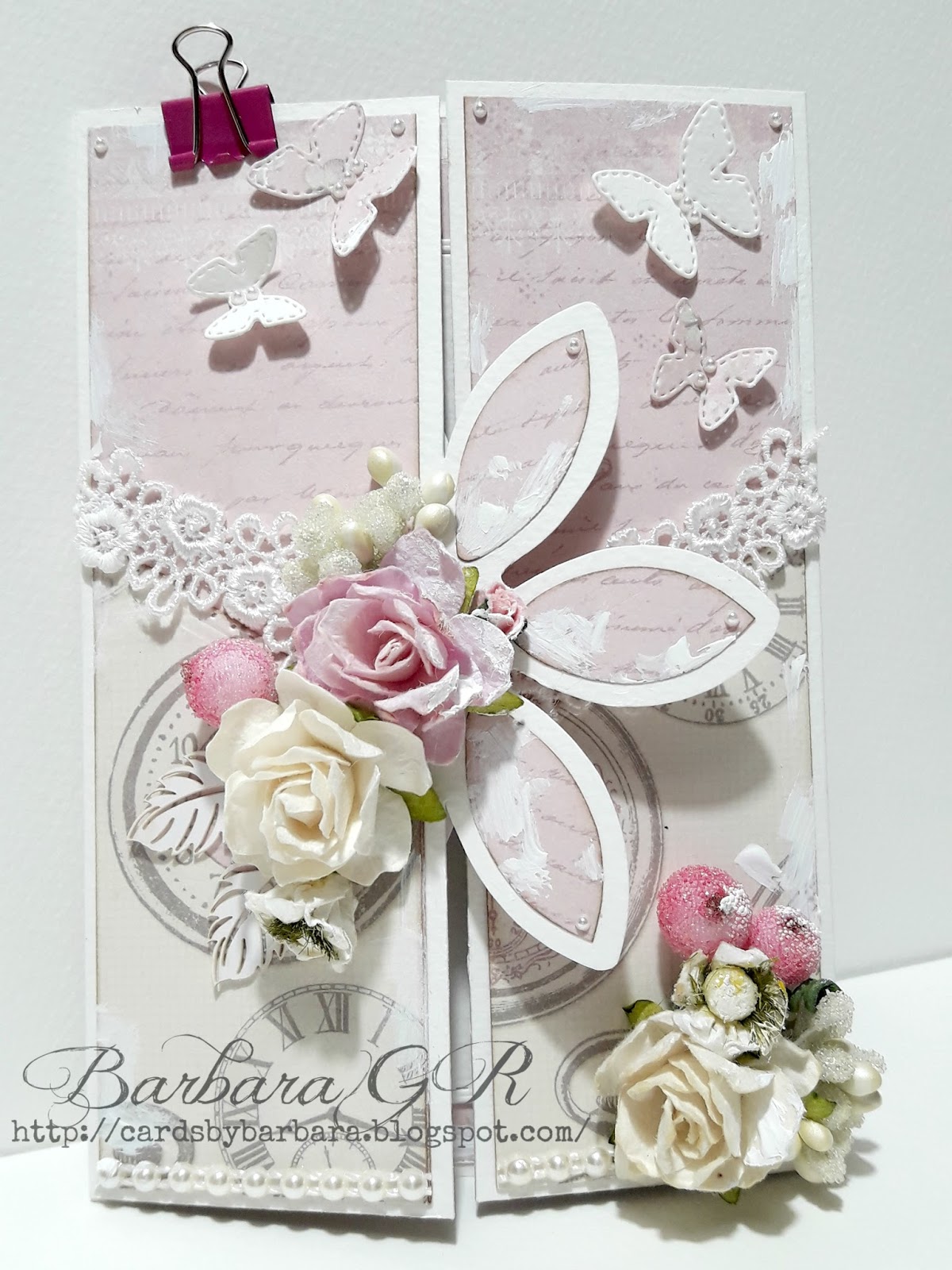 Cards by Barbara: Fold Card Art Flower...
