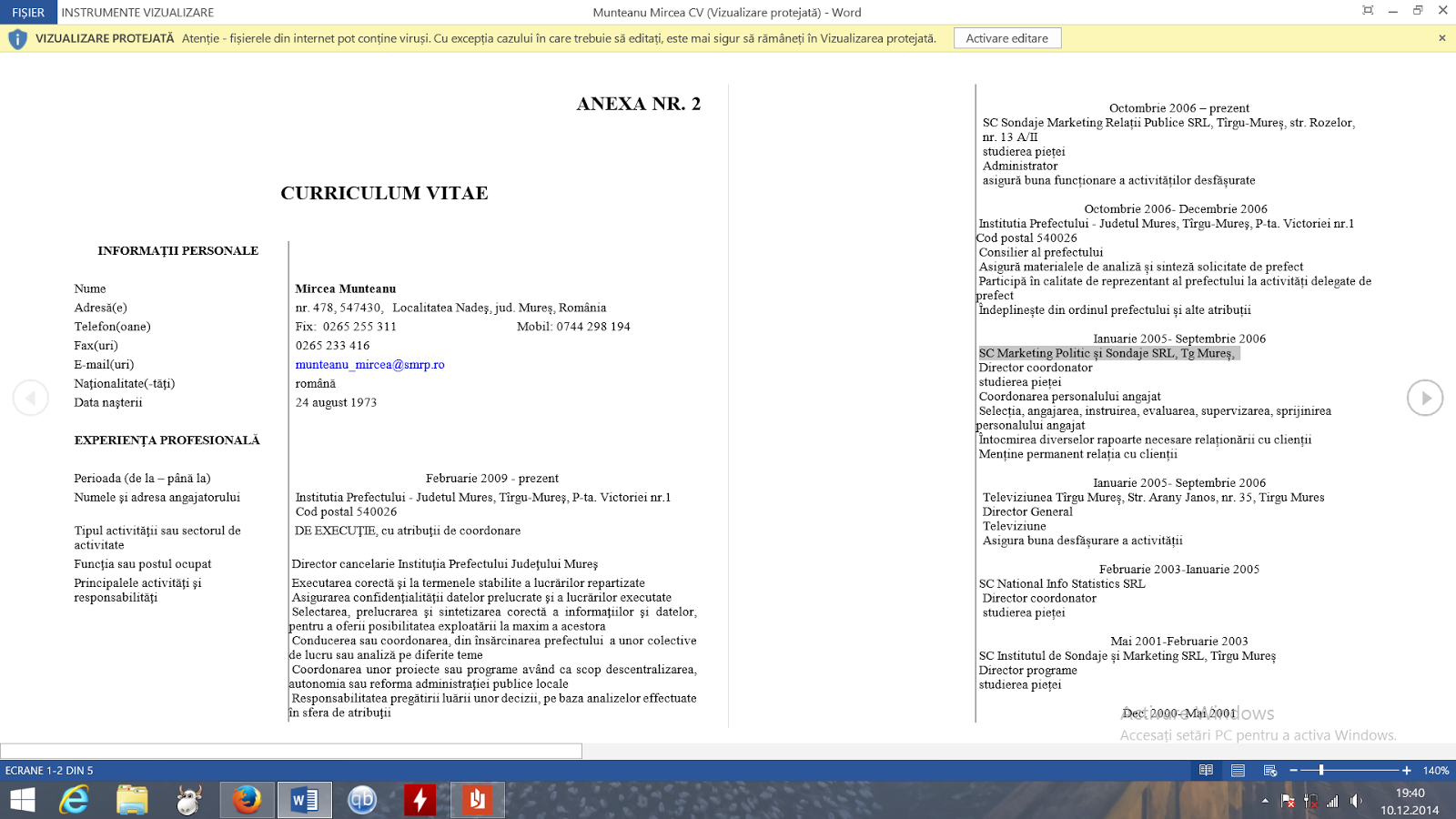 Florentin Deac: Pedelistul Mircea Munteanu, afacere cu instituția ...