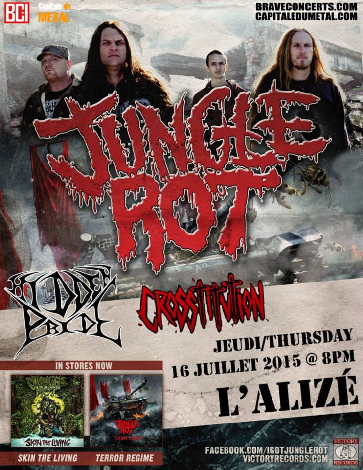 Quebec-Metal Archives: Concert review: Jungle Rot live in Montréal ...