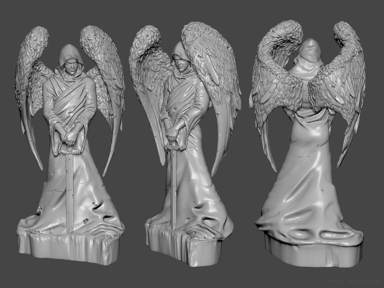 Mariano Steiner: Angel Statues - Destiny