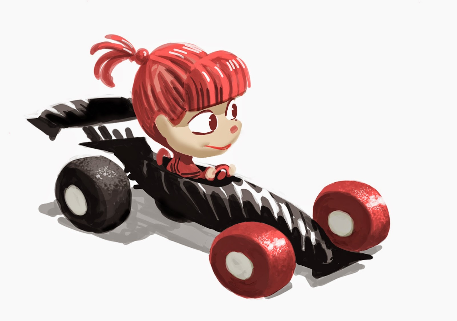 the art of kevin nelson: candy racer sketches from Wreck-it Ralph