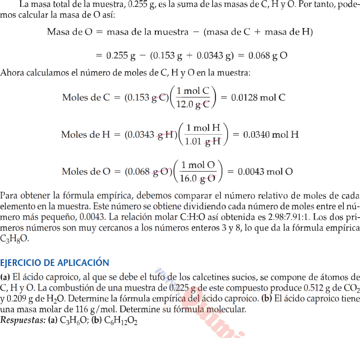 FÓRMULAS EMPÍRICAS A PARTIR DE ANÁLISIS TEORIA Y EJERCICIOS RESUELTOS ...