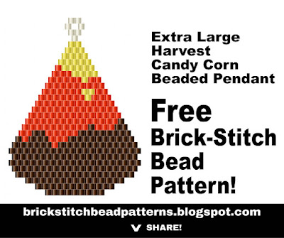 Brick Stitch Bead Patterns Journal: Extra Large Harvest Candy Corn ...