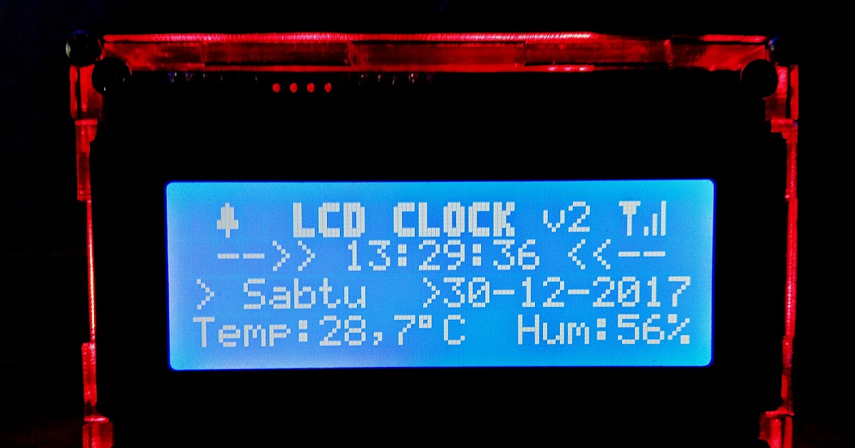 DIY Digital Clock Arduino LCD 20x4 With DHT11 - Dicky B_Mz