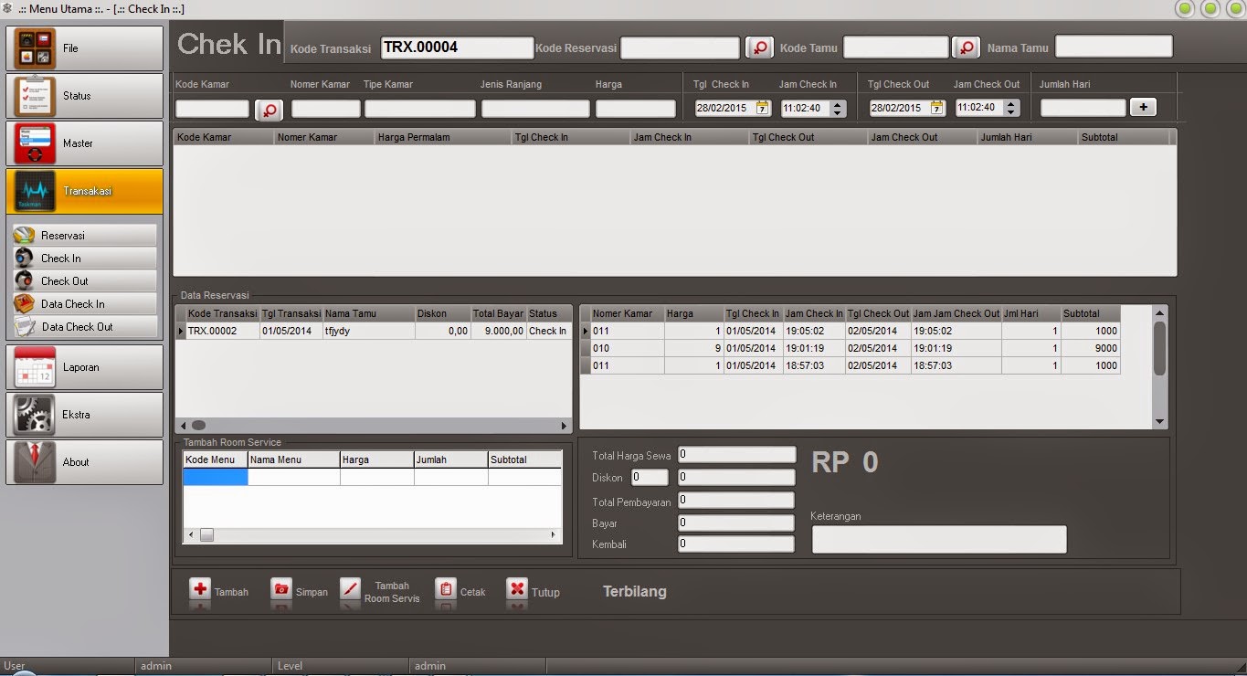 Program Reservasi Hotel Sederhana Dengan Delphi - TUTORIAL DELPHI DAN ...