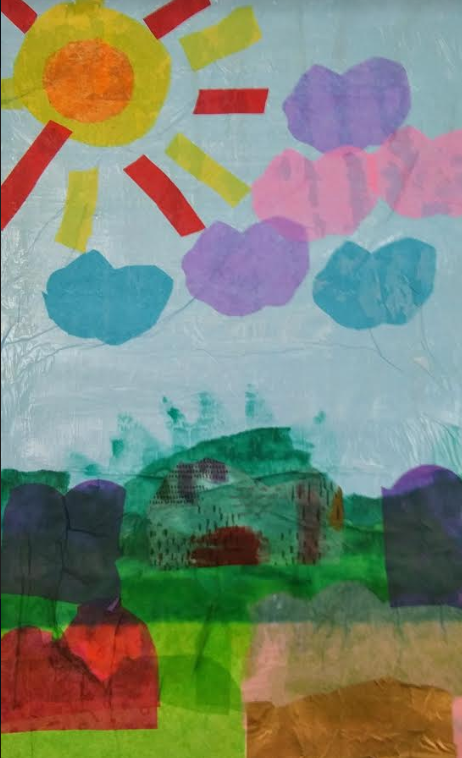 Big Brush Creations: Tissue Paper Landscapes