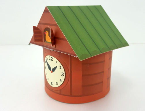 Cuckoo Clock Paper Toy | Paperized Crafts