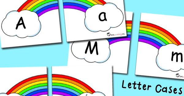 Free Rainbow Alphabet Puzzles | Totschooling - Toddler, Preschool ...