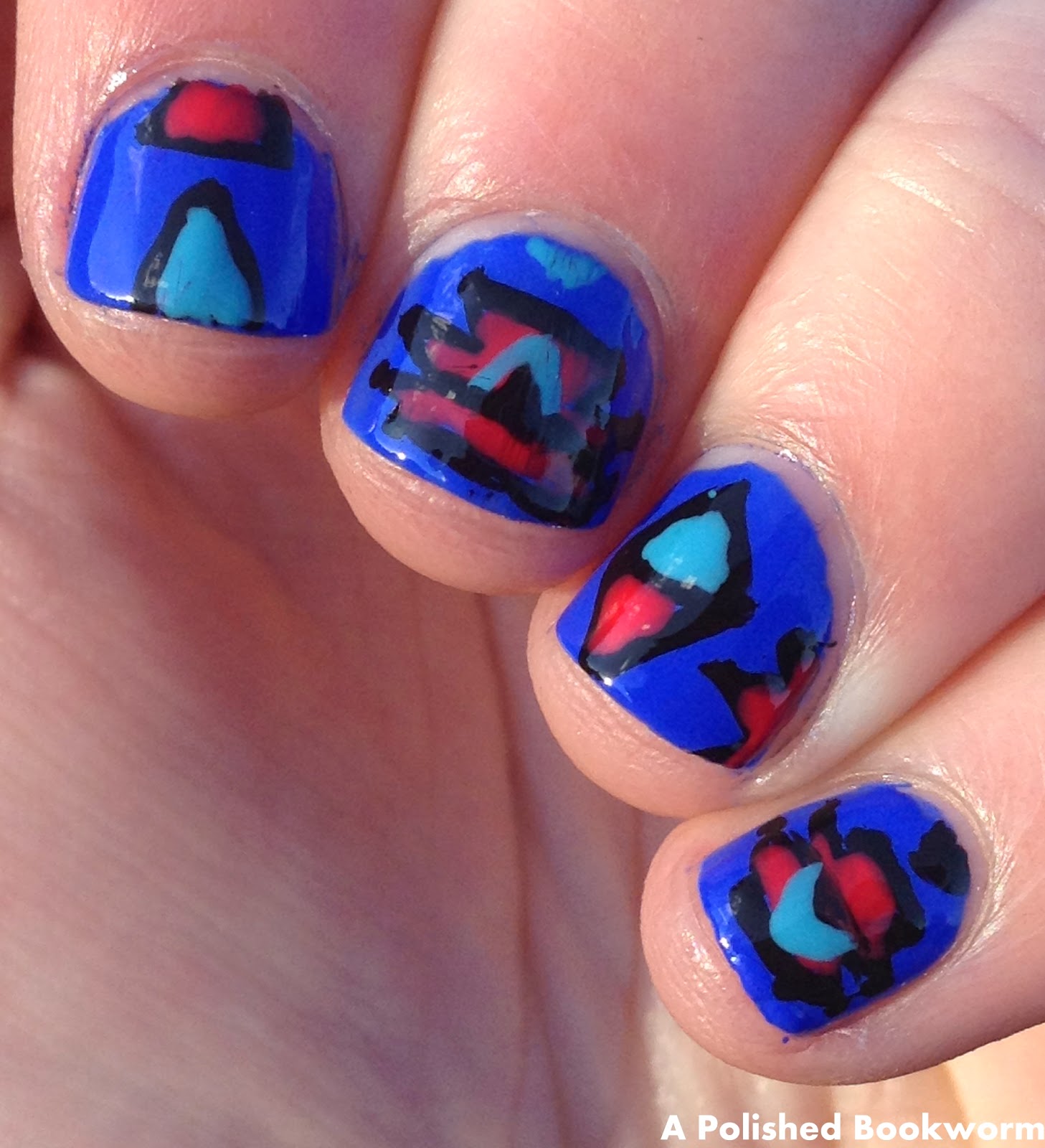 Tribal Shirt Inspired Nail Art Tutorial