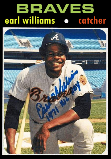 1971 Baseball Card Update: 1971 Atlanta Braves (3rd): 82-80, .506, 8GB