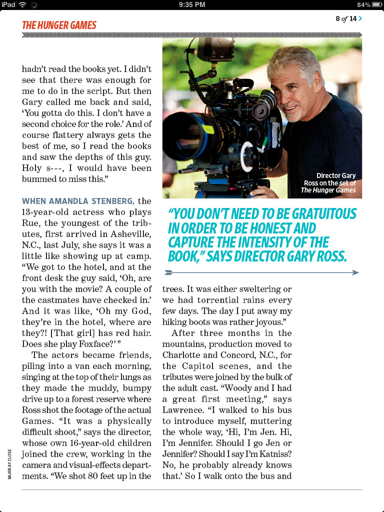 Welcome to District 12: Entertainment Weekly Article iPad Screenshots ...